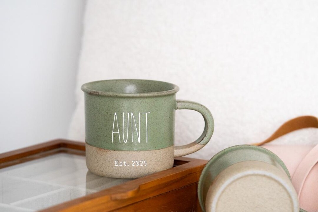 Custom Pottery Mug for Baby Announcement Gift Ideas, Personalized Mug ...