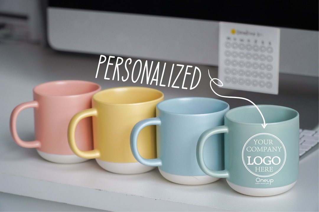 Custom Mug Logo Coffee Mug Personalized Mug, Minimalist Mug Customized ...