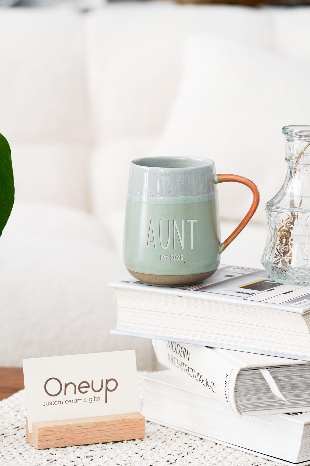 Custom Pottery Mug for Baby Announcement Gift,personalized Thanksgiving ...