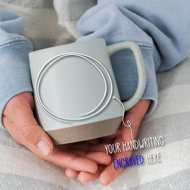 Custom Mug Actual Handwriting Ceramic Mug, Personalized Mug With Your ...