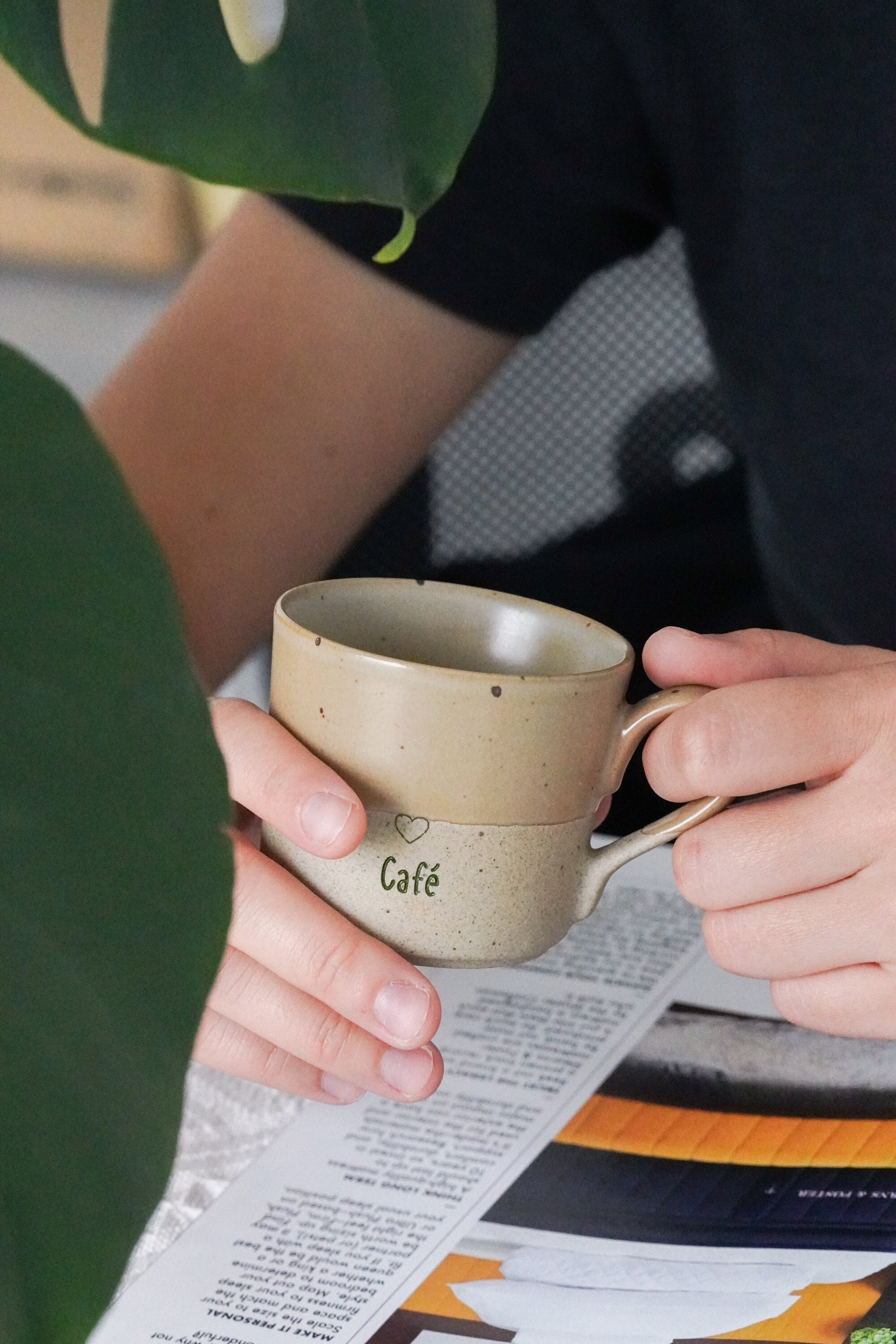 Custom Mug Logo Ceramic Espresso Cup Set, Personalized Mug Staff Mug ...