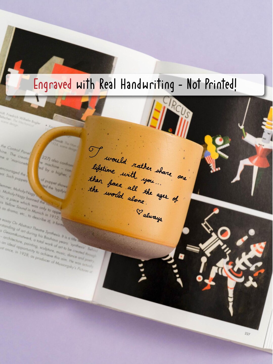 Custom Mug Actual Handwriting Pottery Mug Personalized Ceramic Mug With ...