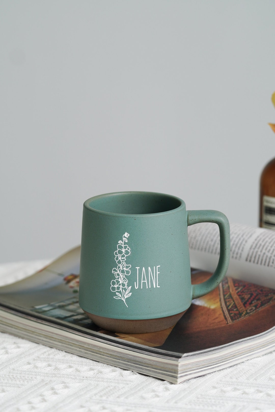 Personalized Mug Birth Flower Mug for Christmas Gift Ideas,custom Mug ...