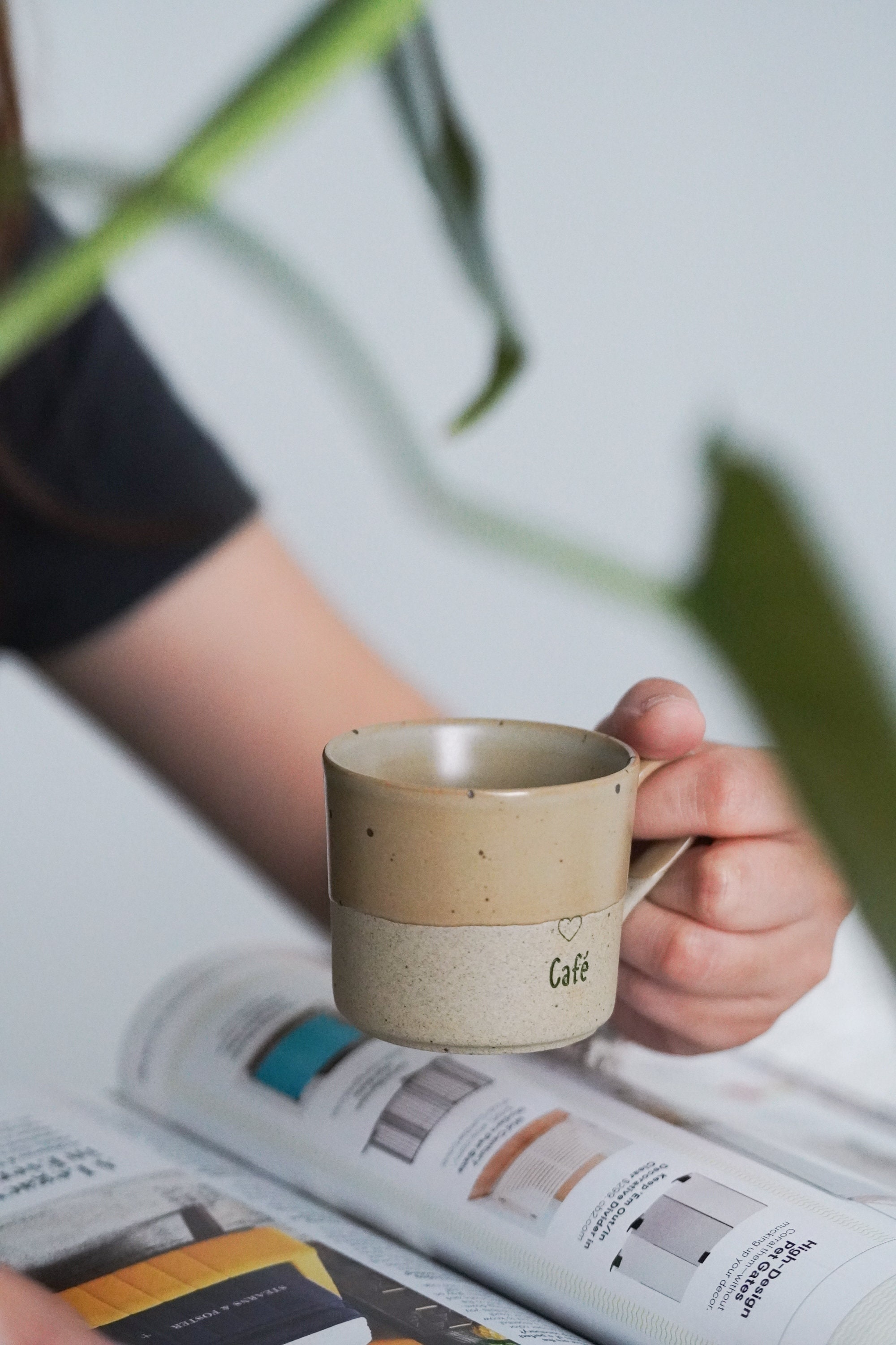 Custom Mug Logo Ceramic Espresso Cup Set, Personalized Mug Staff Mug ...