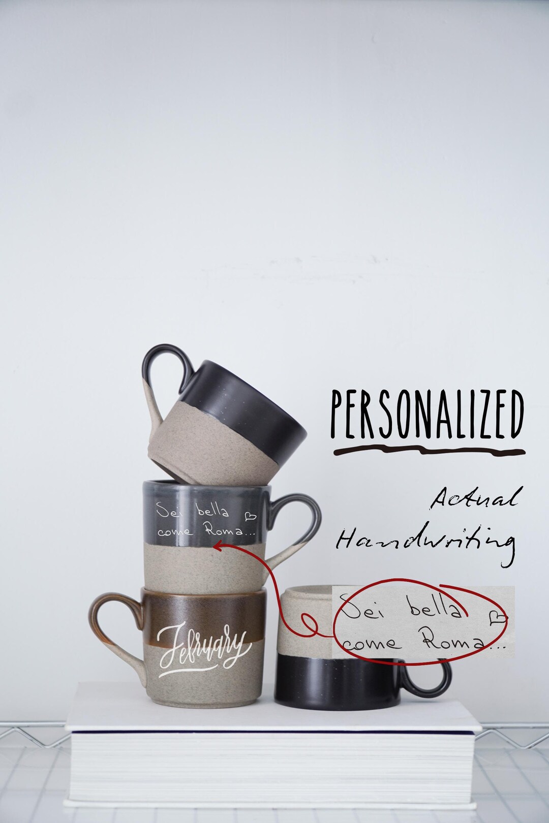Custom Your Kid's Drawing Espresso Cup, Personalized Actual Handwriting ...