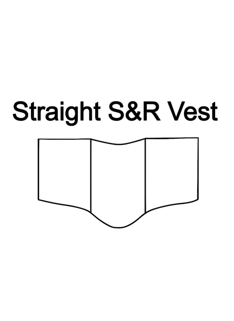 DIY Dog Vest Template: Straight S&R Vest Pattern - All Sizes - Etsy