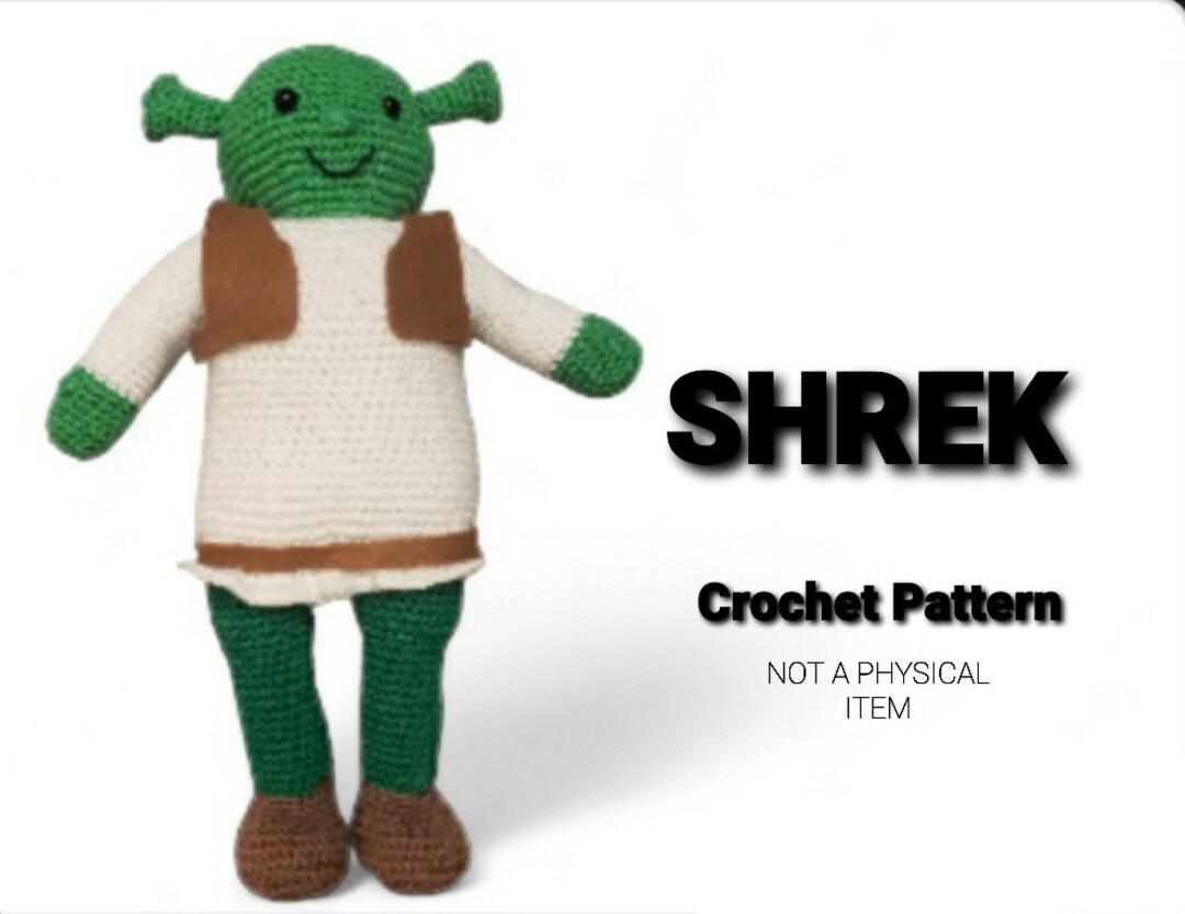 Crochet Shrek Pattern - Etsy