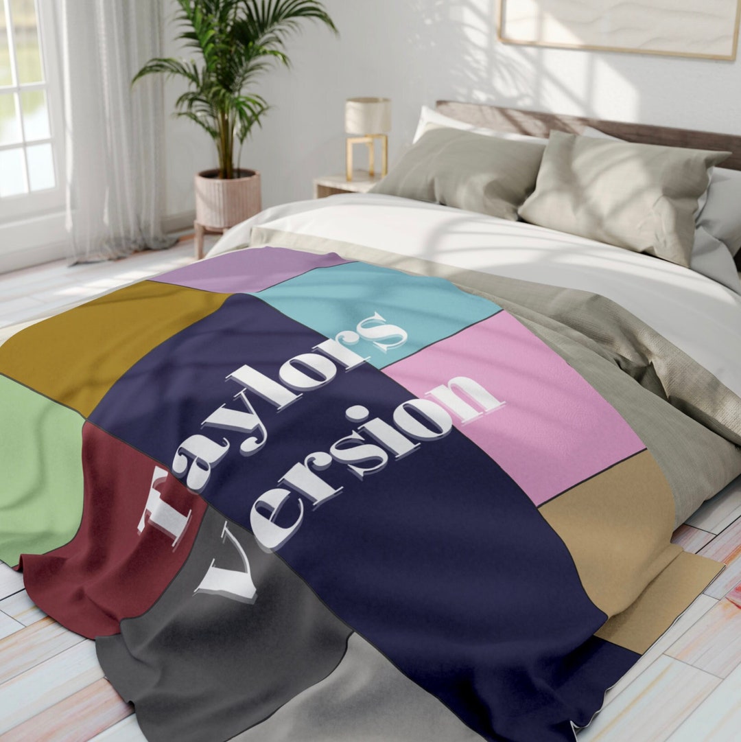 Taylor Swift 'taylors Version' Customisable Fleece Blanket Gift Blanket ...