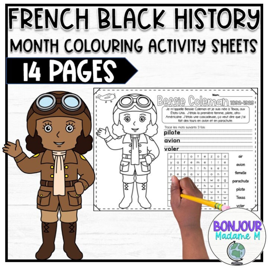 FRENCH Black History Month Placemats - Etsy