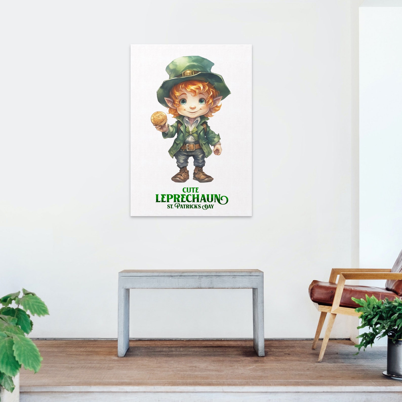 Leprechaun Watercolor PNG Clipart, Printable DIY Saint Patrick's Day ...