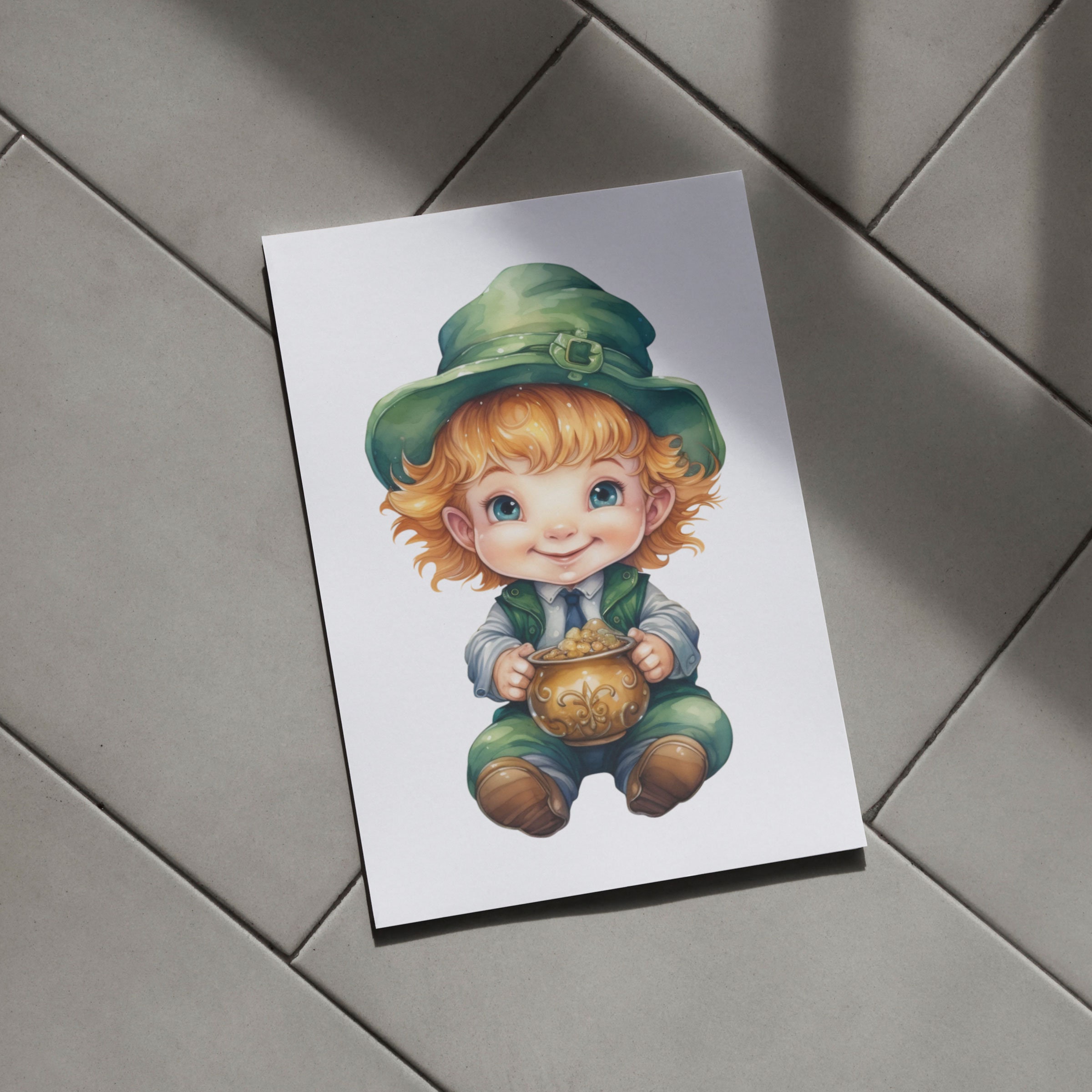 Leprechaun Watercolor PNG Clipart, Printable DIY Saint Patrick's Day ...