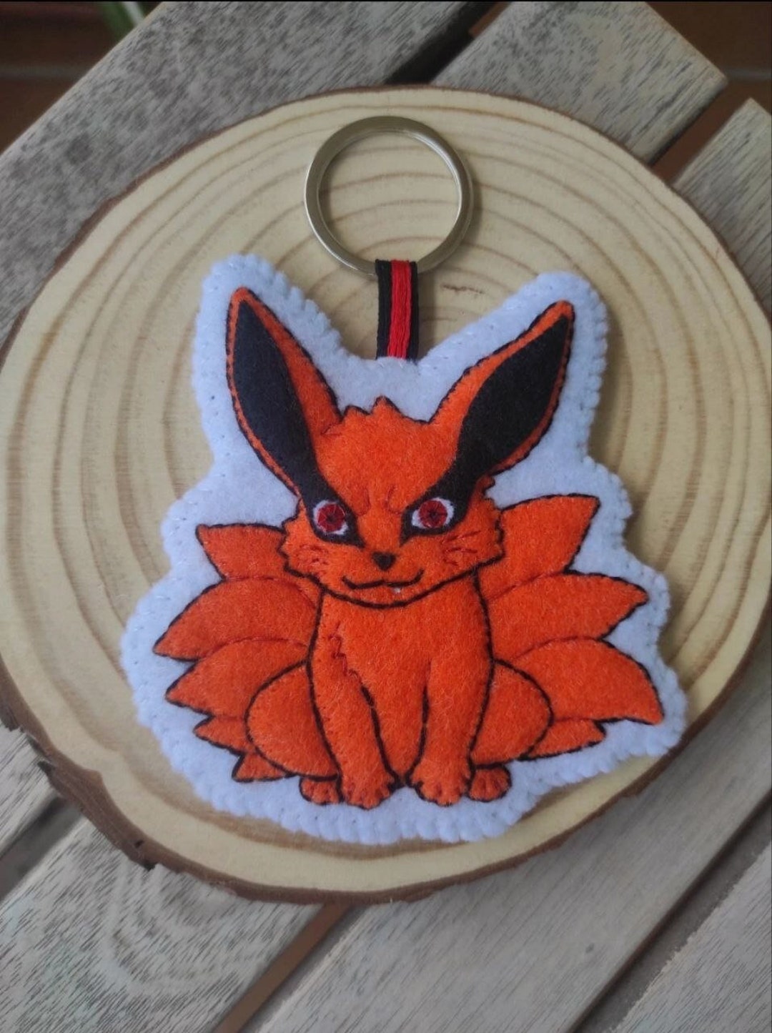 Kyubi Keychain Anime Characters Fan Gift Shippuden Kurama Naruto Sasuke ...