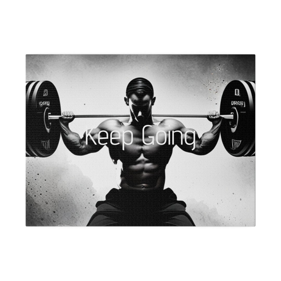 Gym Canvas Wall Art Man Lifting Print Motivational Poster, Fitness Wall ...