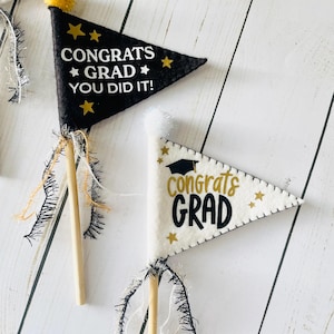 Graduation Felt Mini Pennant 2026, Class of 2026 Party Decor ...