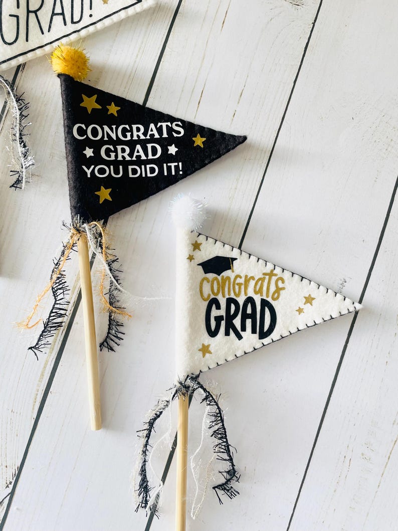 Graduation Felt Mini Pennant 2026, Class of 2026 Party Decor ...