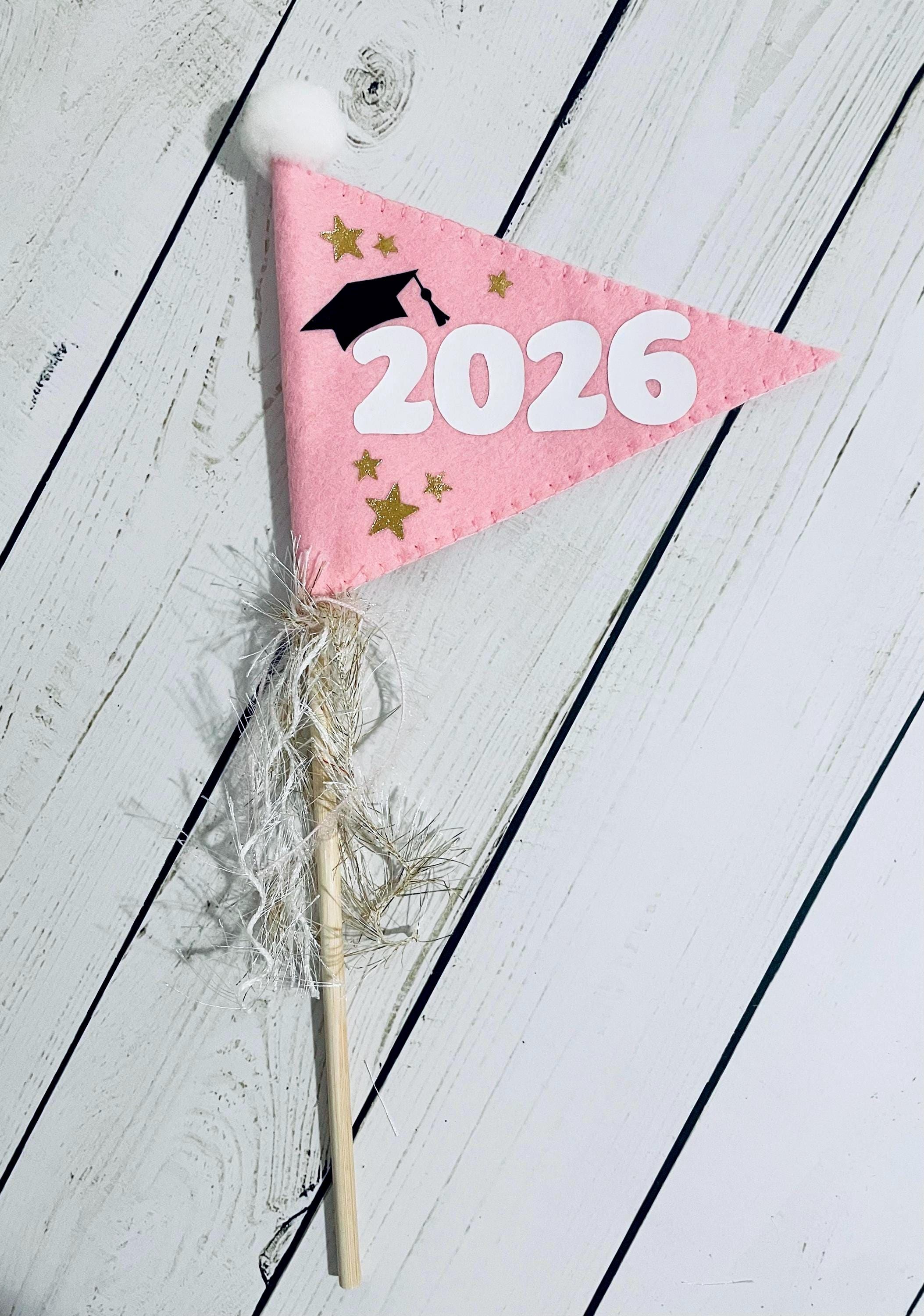 Small or Mini Graduation Felt Pennant 2026, Class of 2026 Party Decor ...