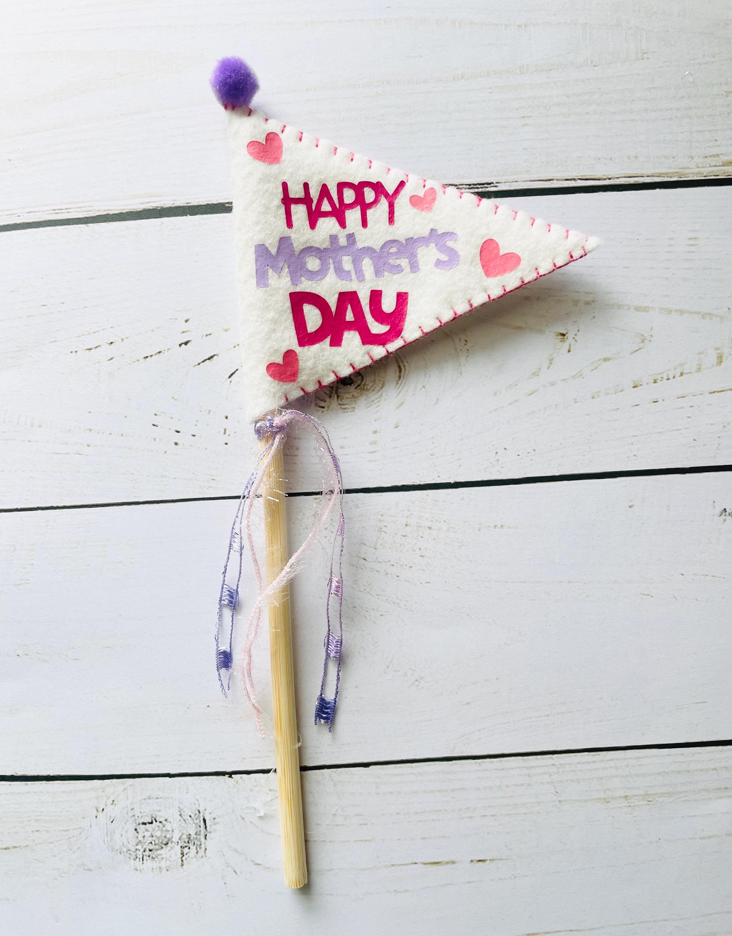 Mother’s Day Flag, Mini Felt Pennant, Mini Decorations, Mini Felt ...