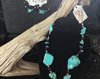 Gunmetal Concho Necklace Handmade Cowgirl Theme Rodeo Swarovski Rodeo ...