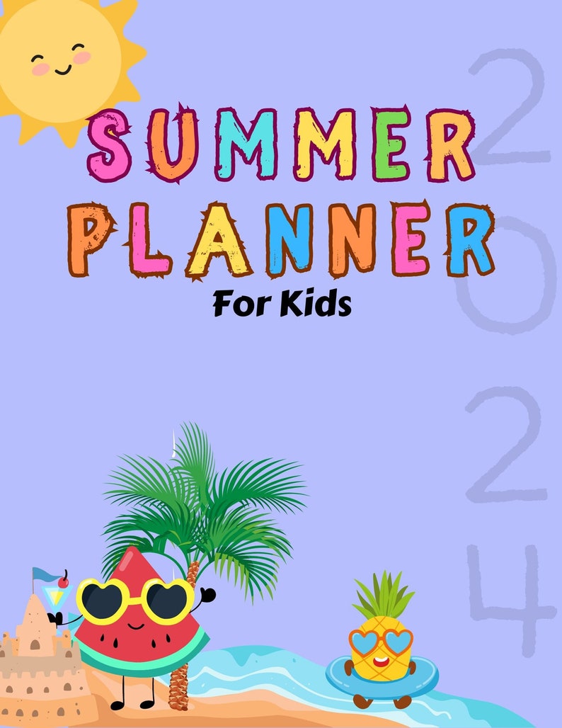 Summer Planner for Kids - Etsy