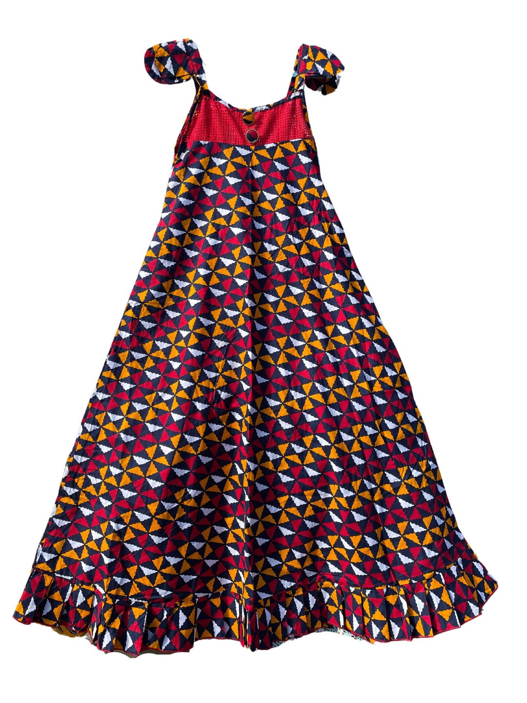 Authentic African Print Dress With Pockets - Etsy