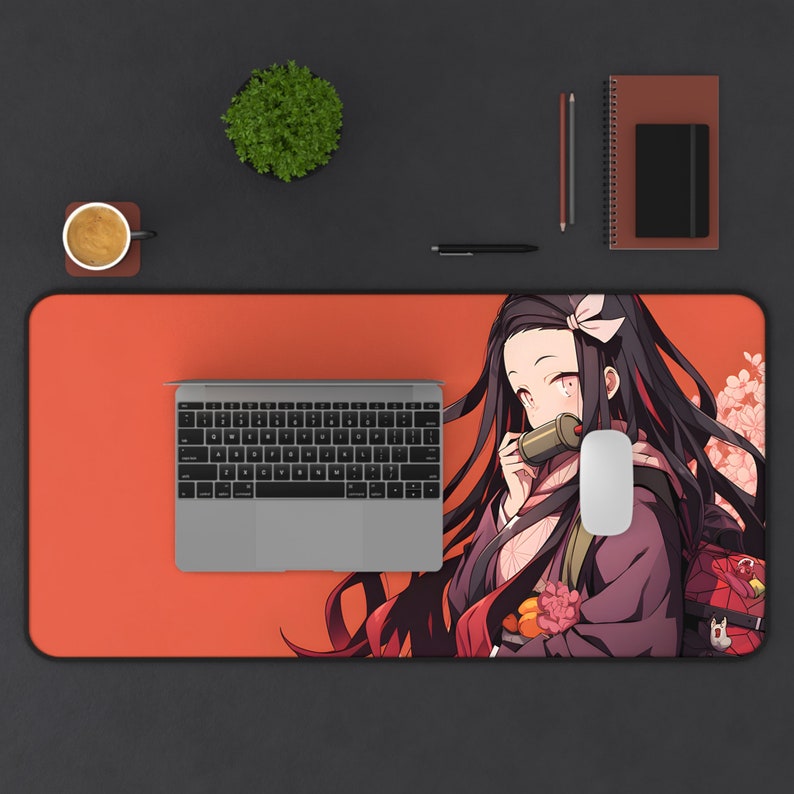 Nezuko Red Background (high-quality Desk Mat Gaming Mousepad) - Etsy