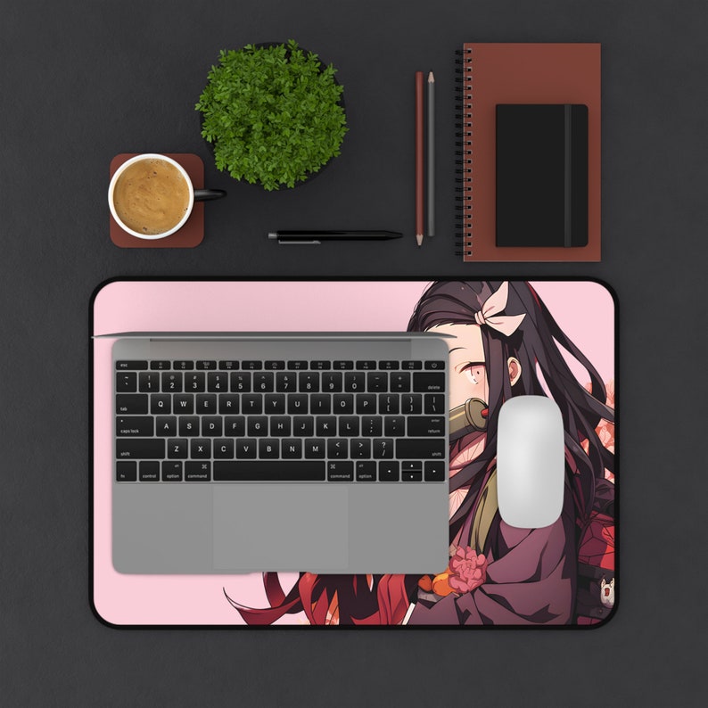 Nezuko Pink Gaming Desk Mat: Anime Mousepad - Etsy