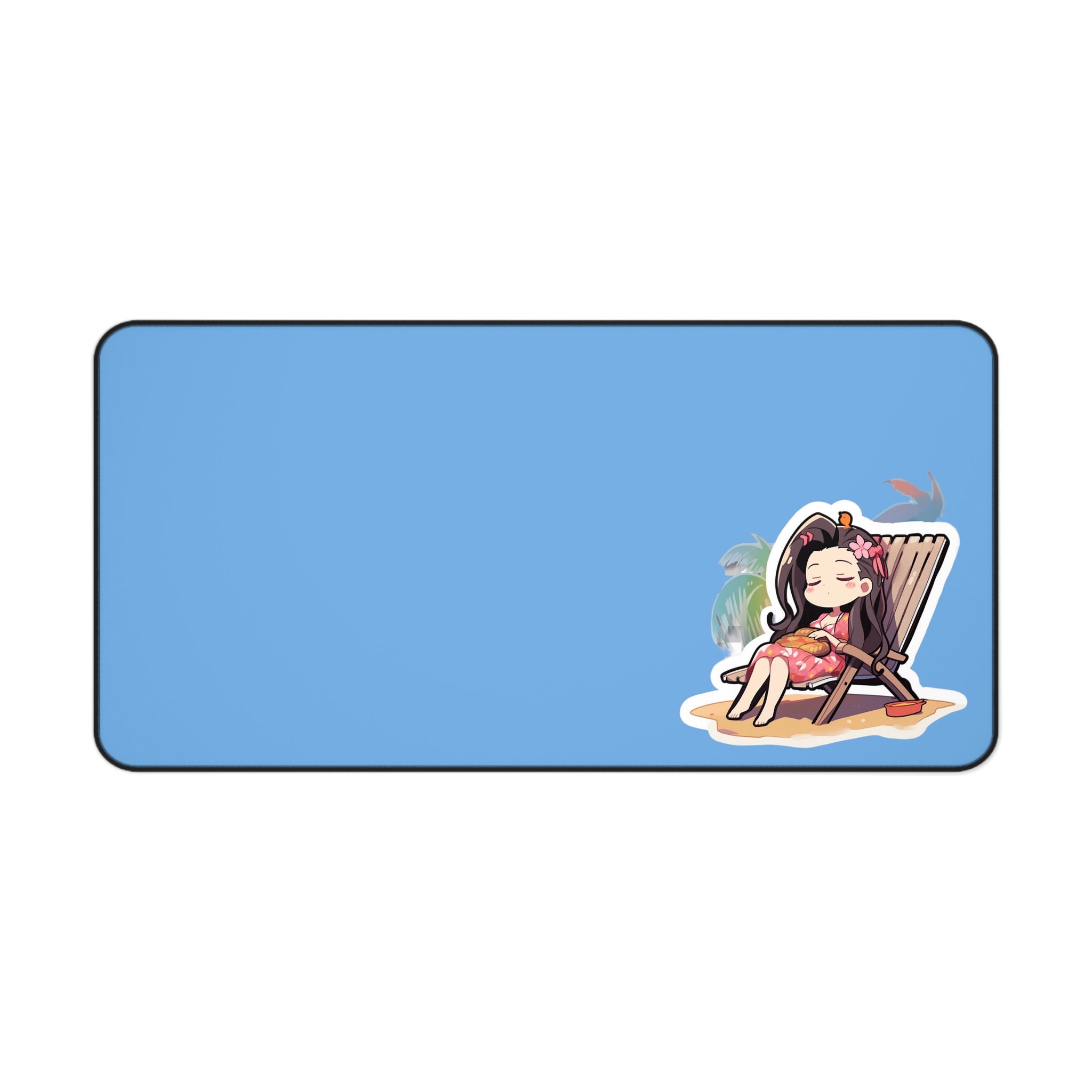 Beach Chair Nezuko Desk Mat: Anime Gaming Mousepad - Etsy