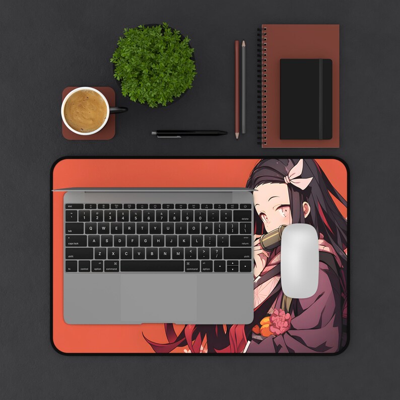 Nezuko Red Background (high-quality Desk Mat Gaming Mousepad) - Etsy