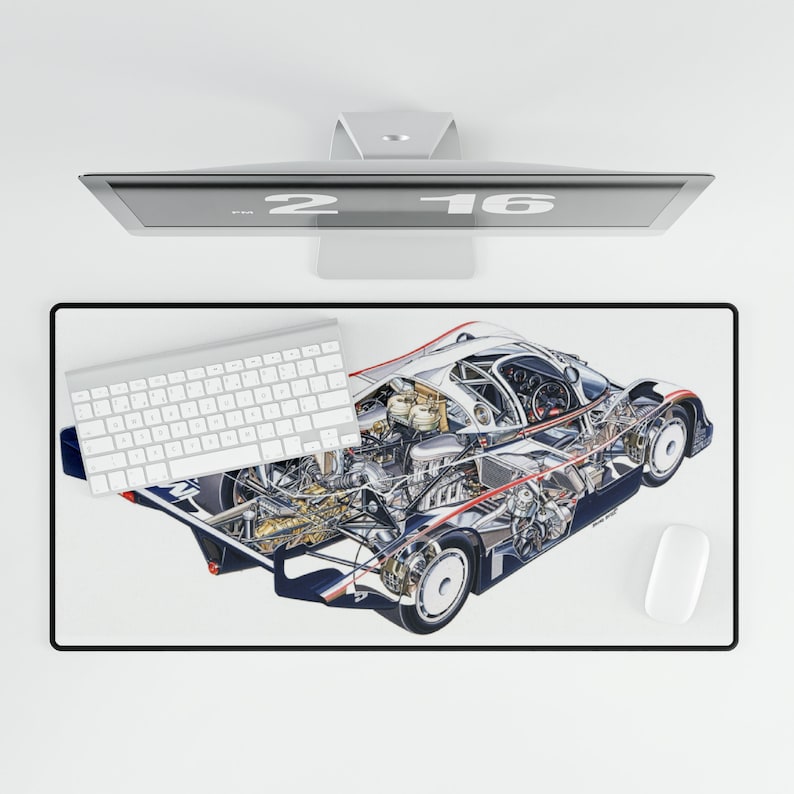 Porsche 956 Rothmans (high-quality Desk Mat) - Etsy