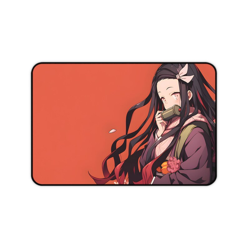 Nezuko Red Background (high-quality Desk Mat Gaming Mousepad) - Etsy