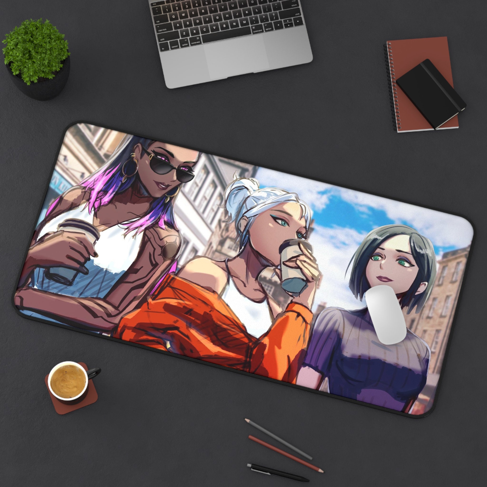 Valorant Jett + Reyna + Viper (high-quality Desk Mat & Gaming Mousepad ...