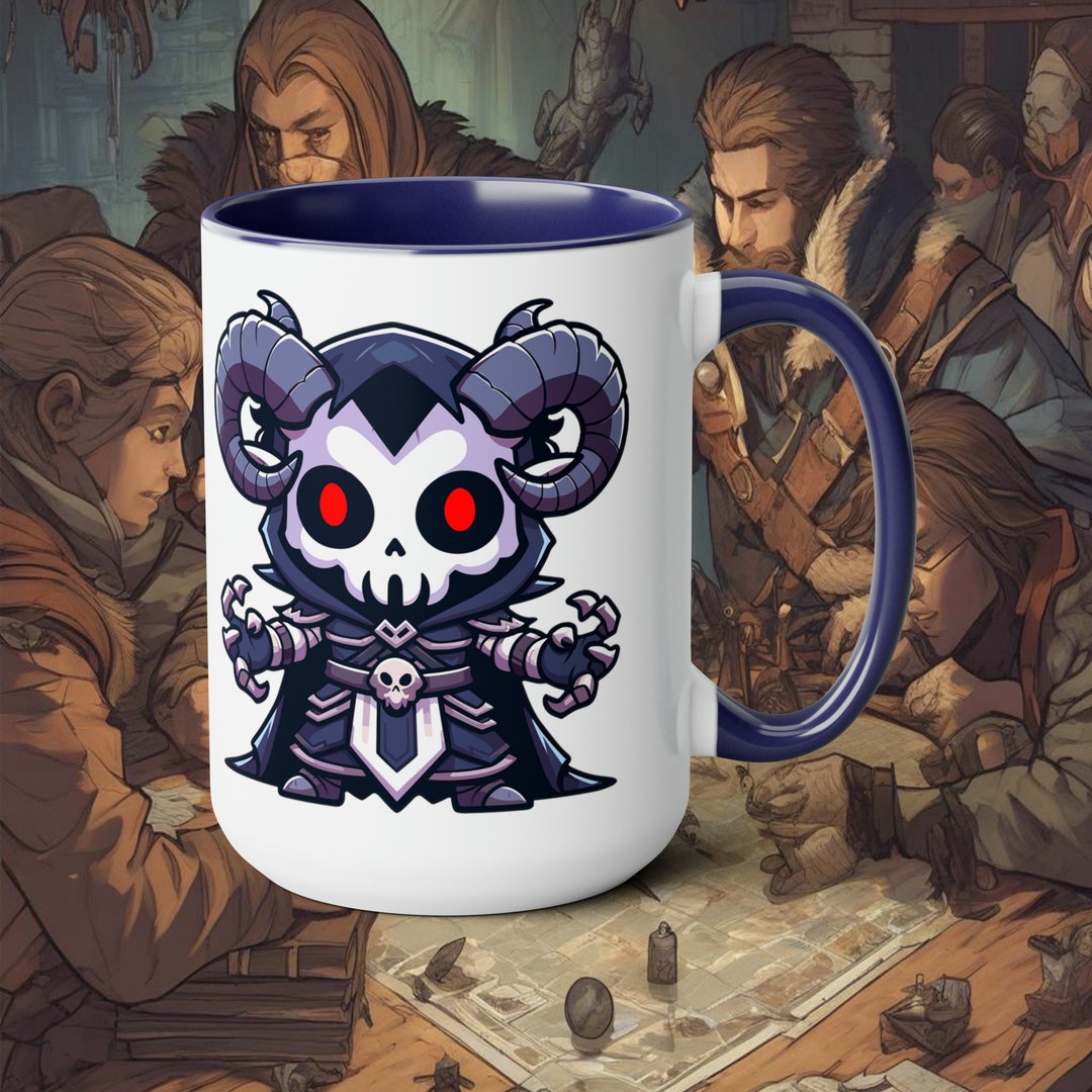 Fan Art, Dnd Warlock,two-tone Coffee Mugs, 15oz, Dnd, RPG Character ...
