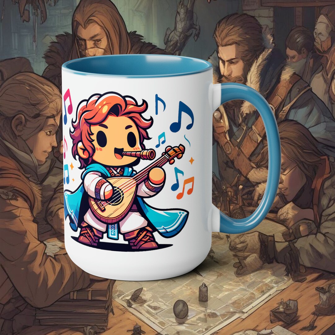 Fan Art Dnd Bard,two-tone Coffee Mugs, 15oz, Dnd, RPG Character Gift ...