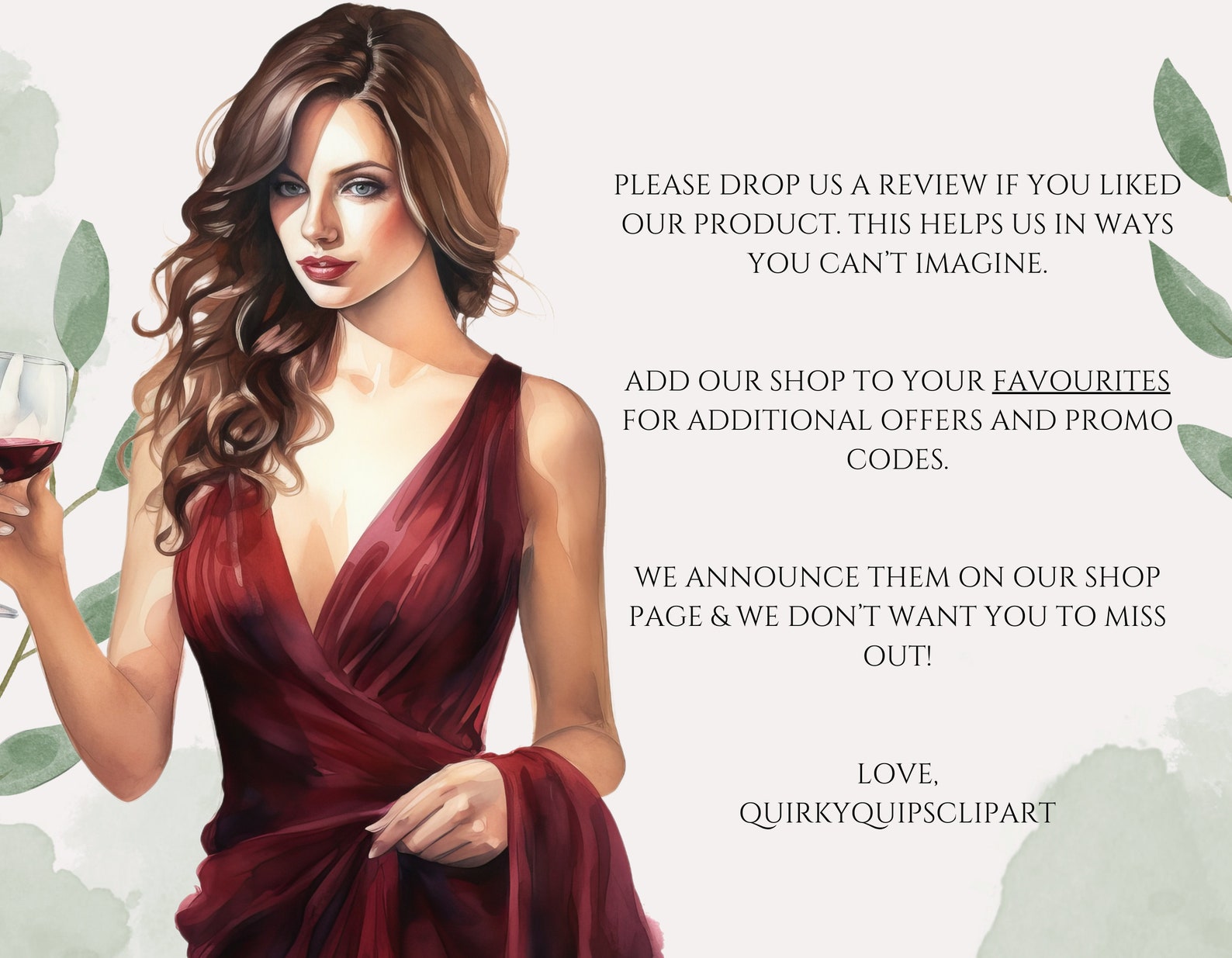 Red Wine Lover Watercolor Clipart Bundle, Romantic Cottagecore Clip Art ...