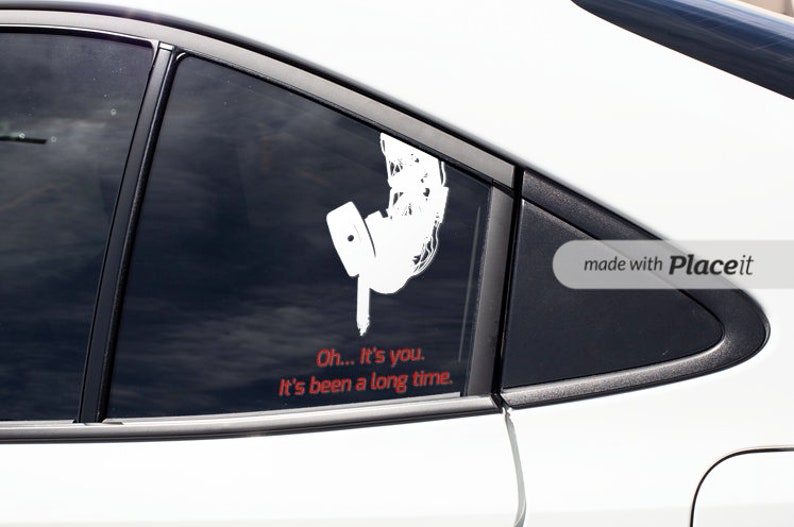 Portal 2 Inspired Damaged Glados Silhouette 'oh Its You.' Quote 9.5 ...