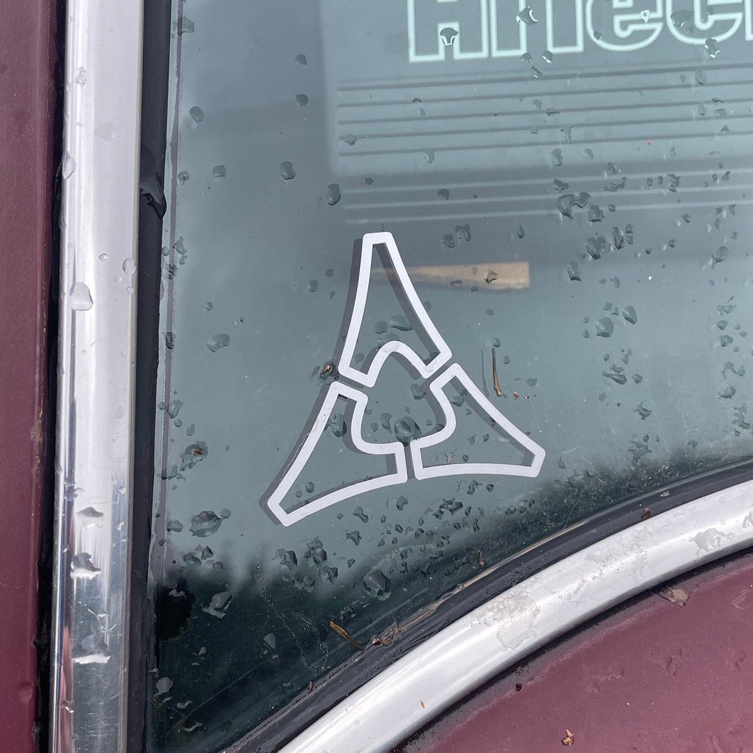 Fratzog Dodge Logo 1962-1968 Vinyl Car Decal Sticker Black White Red 3/ ...