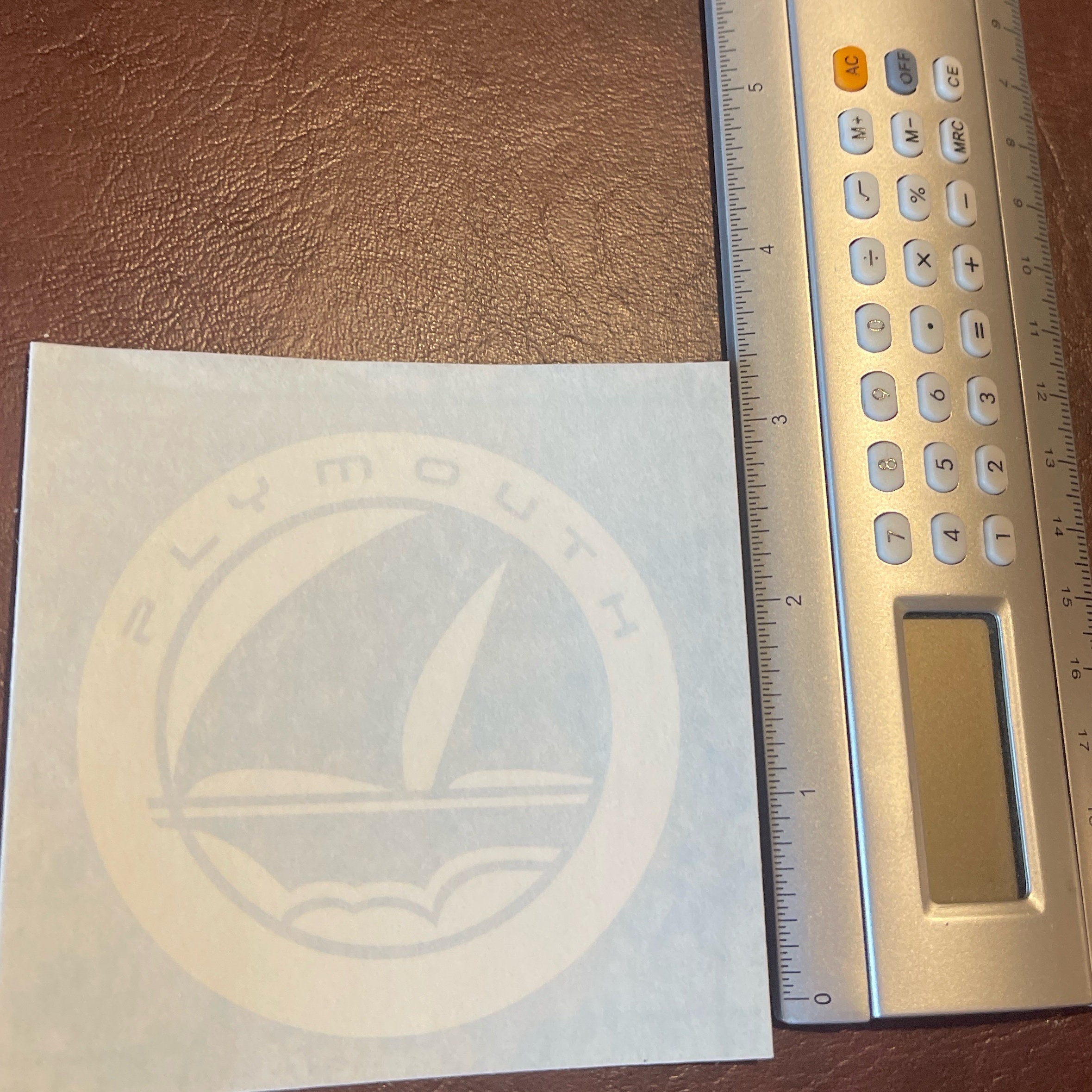 Plymouth Sailboat Vinyl Car PERMANENT Sticker Black White 3 Inch Car ...