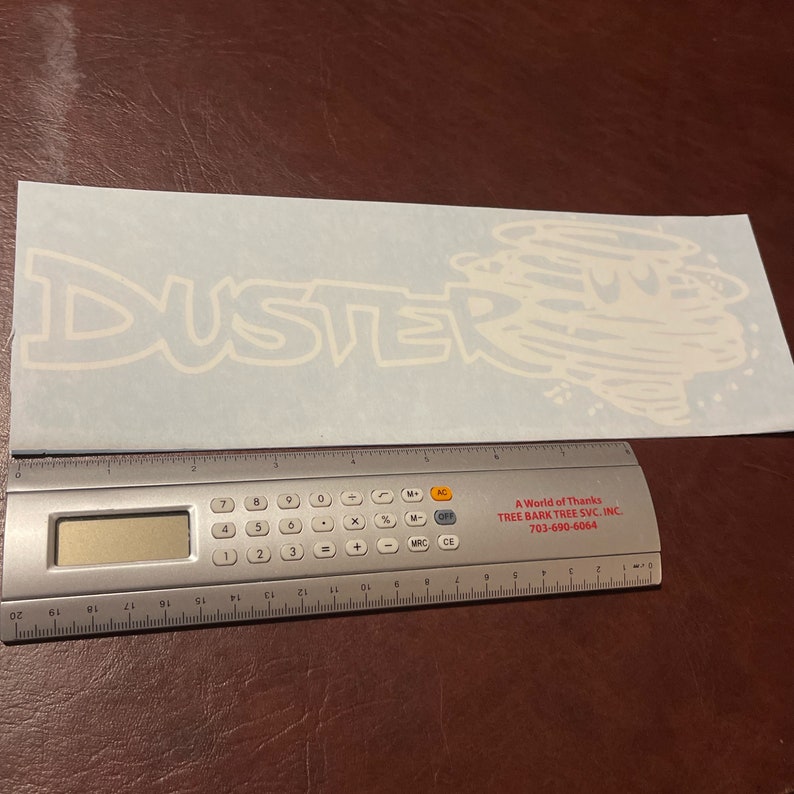 Plymouth Duster Dust Devil Vinyl Decal Black White 11 Inch Car Mascot ...