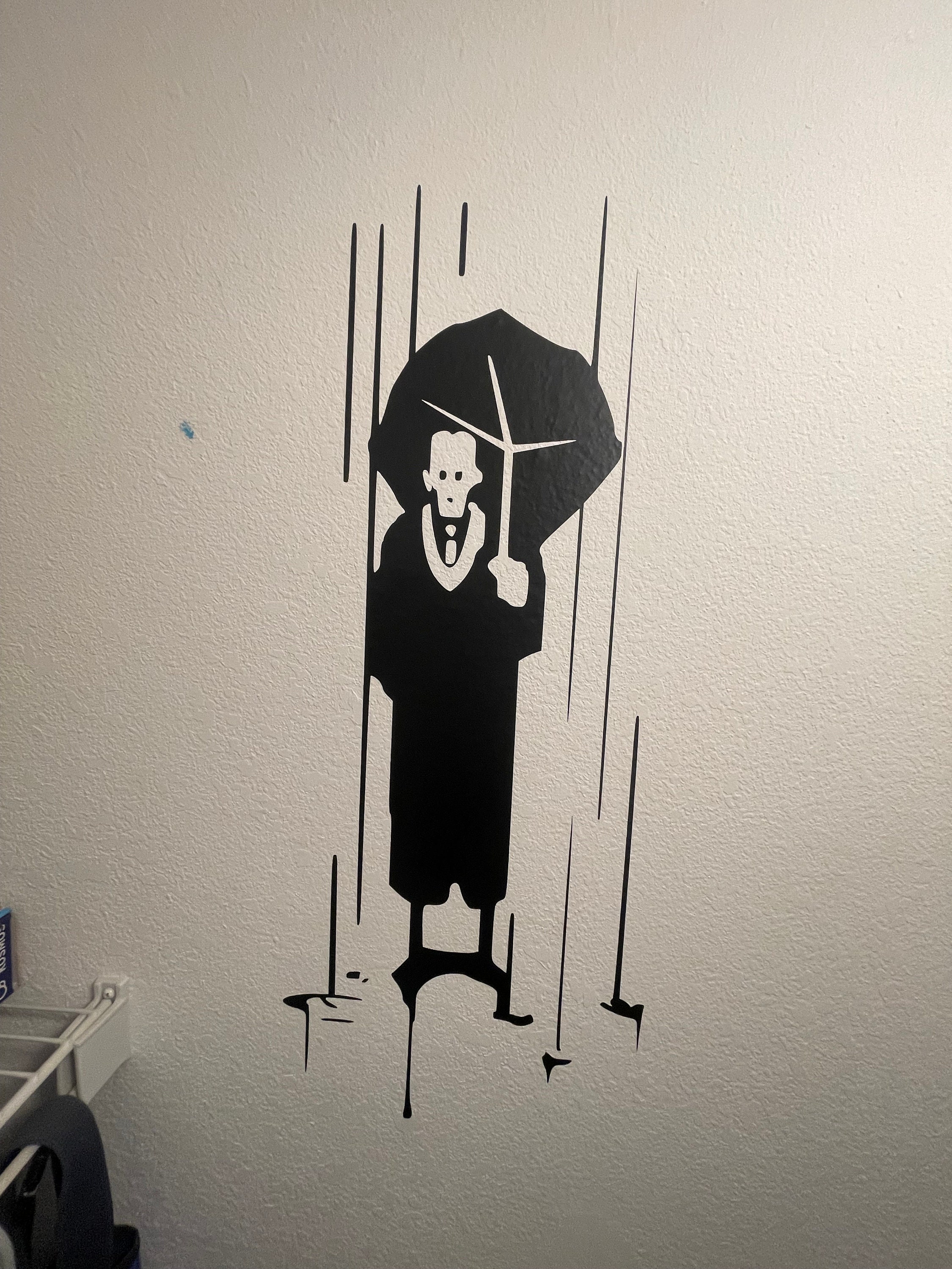 Half Life 2 Umbrella Man Graffiti Decor Wall Decal Vinyl Black ...