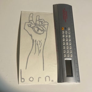 Half Life 2 'born' Vinyl Decal 5 Inch Black White Gaming Sticker Gamer ...