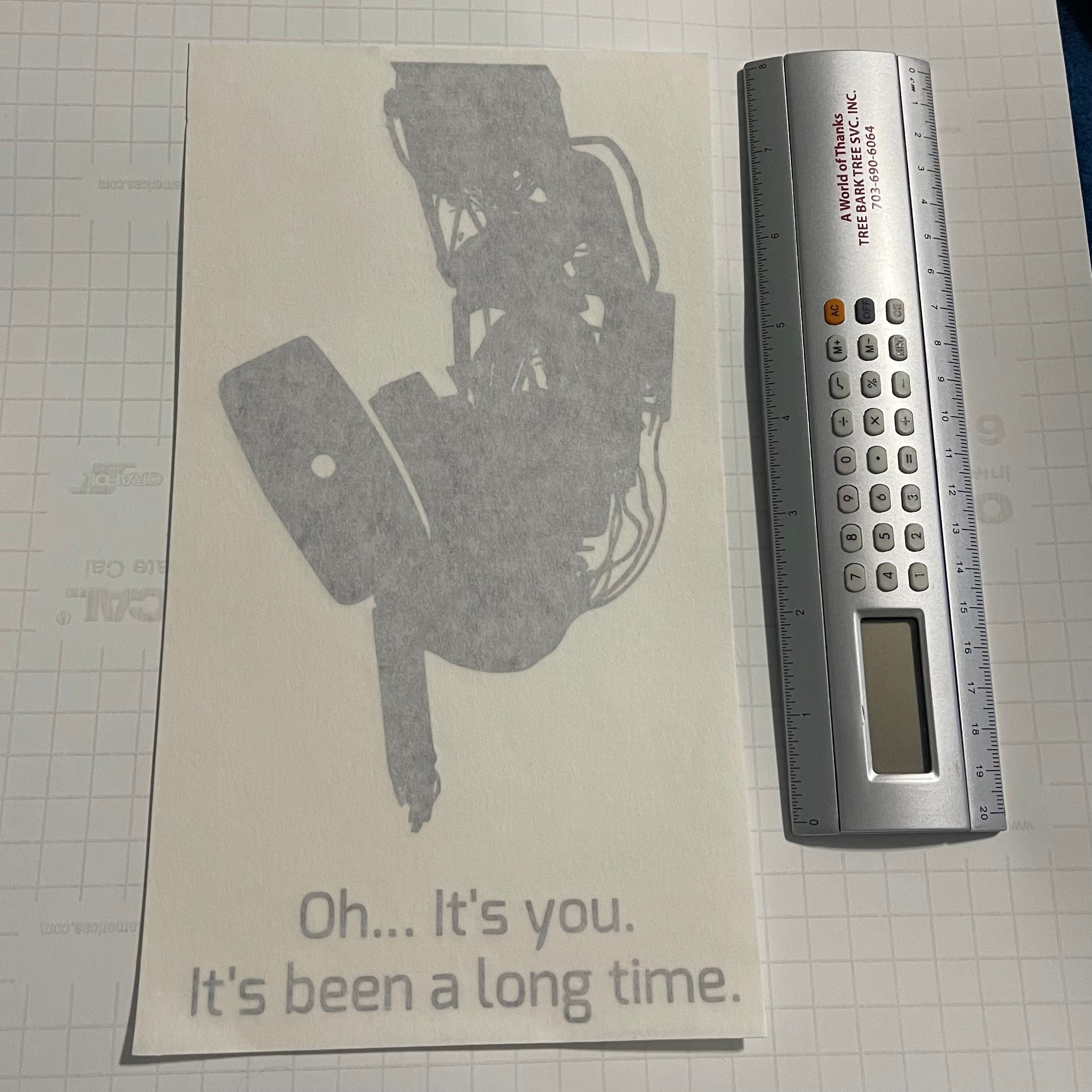 Portal 2 Inspired Damaged Glados Silhouette 'oh Its You.' Quote 9.5 ...