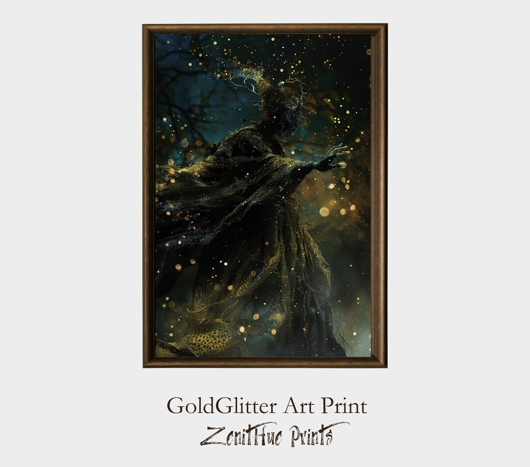 Mystical Forest Nymph Art Print, Enchanted Fantasy Wall Decor ...