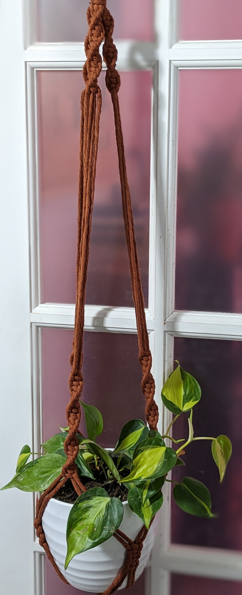 Plant Hanger Gingerbread Macrame Twist - Etsy