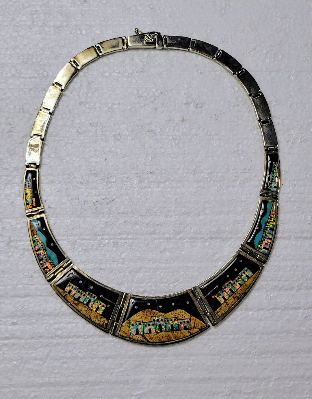 Signed Begay Starry Night Micro Inlay Collar - Etsy