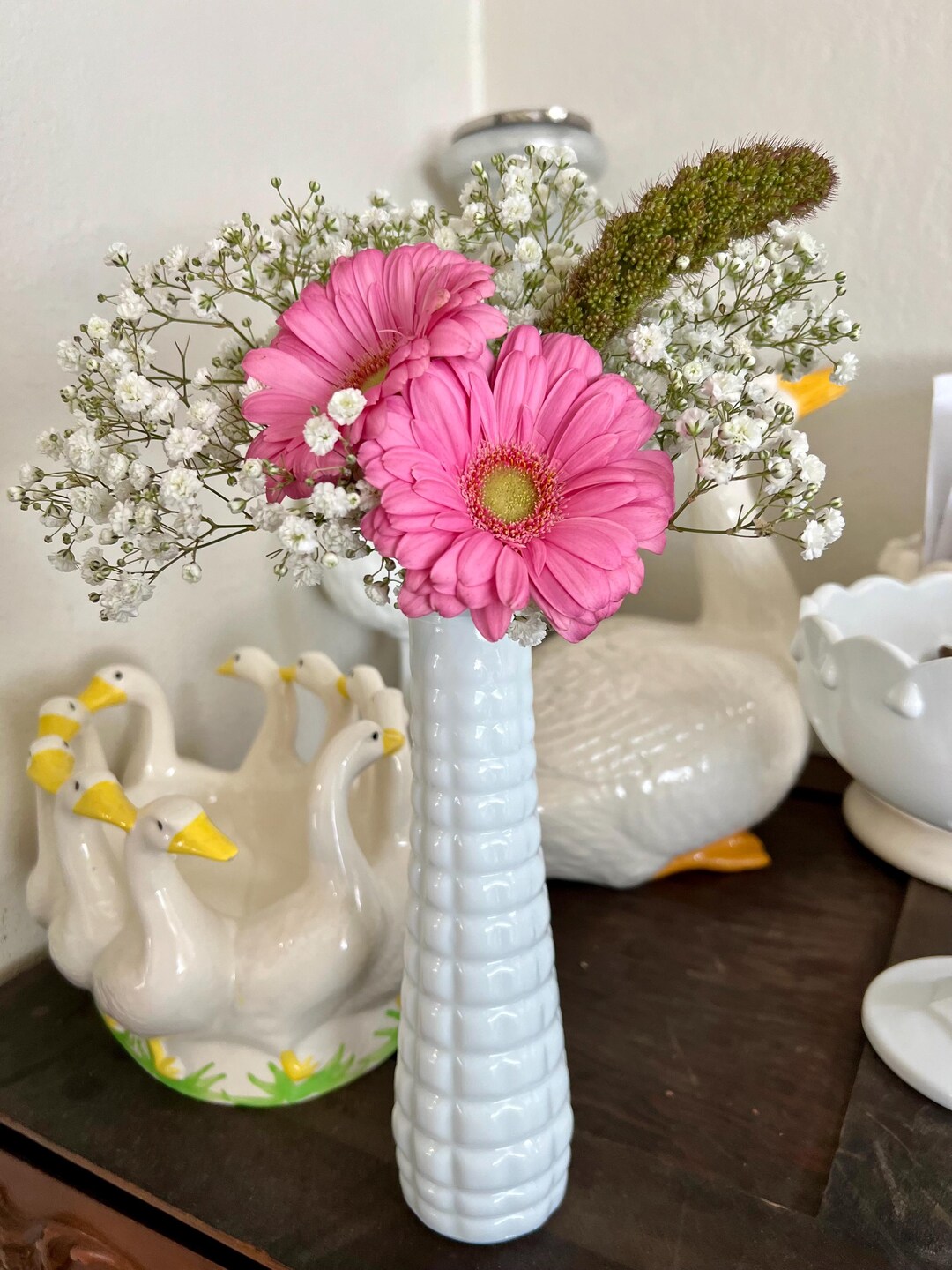 Vintage Milk Bud Glass Vase, Your Choice - Etsy