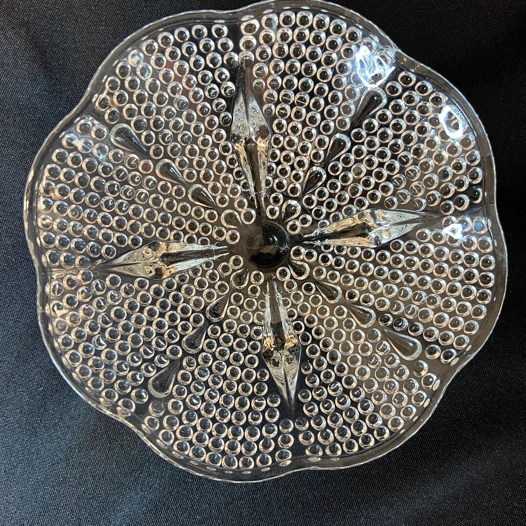 Teardrop Pattern Footed Bowl by Hazel Atlas - Etsy