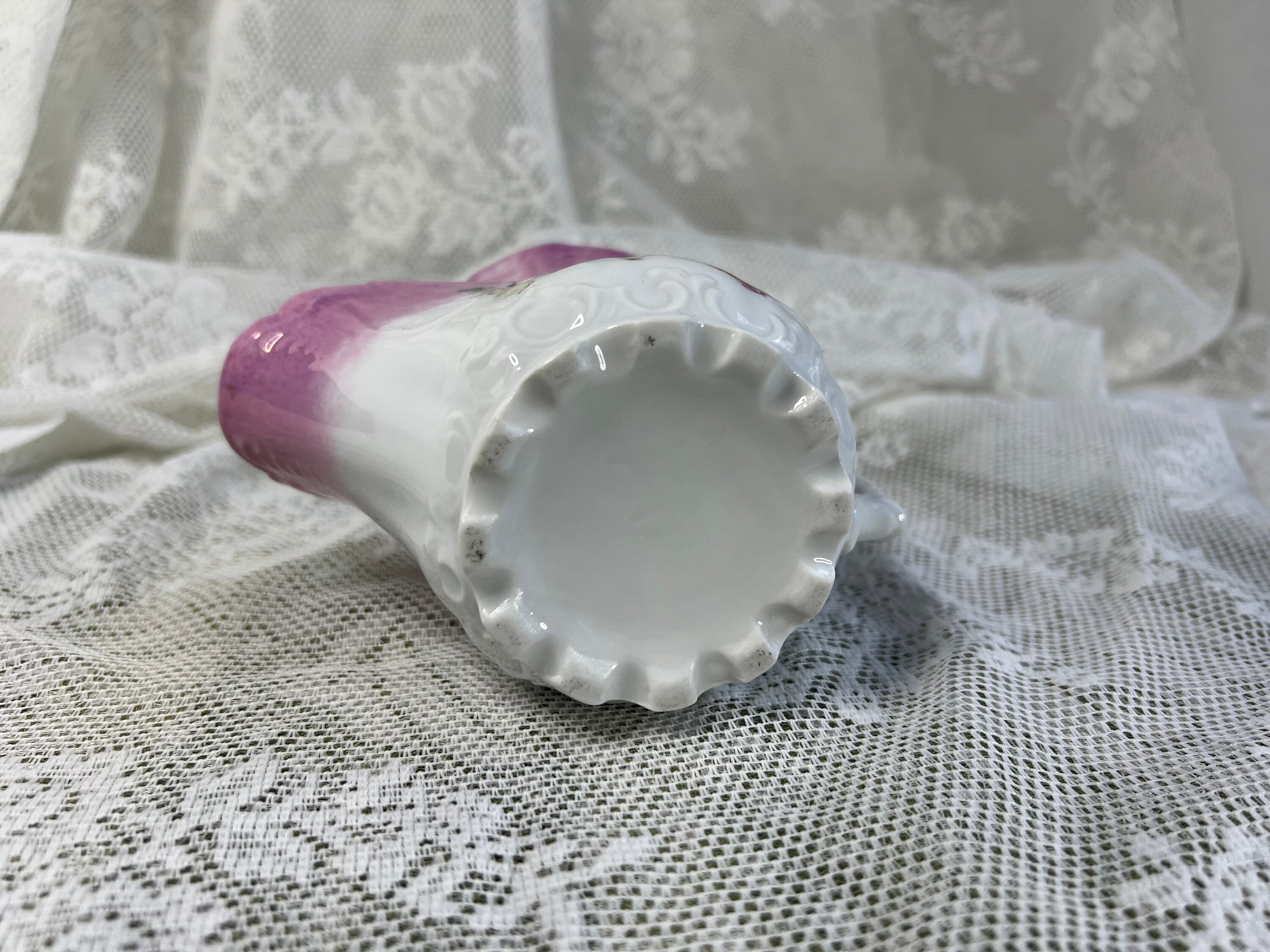 Antique Shaving Floral Scuttle Mug - Etsy