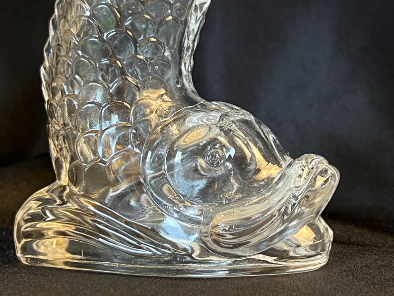 Vintage Glass Koi Fish Art Glass Decanter - Etsy