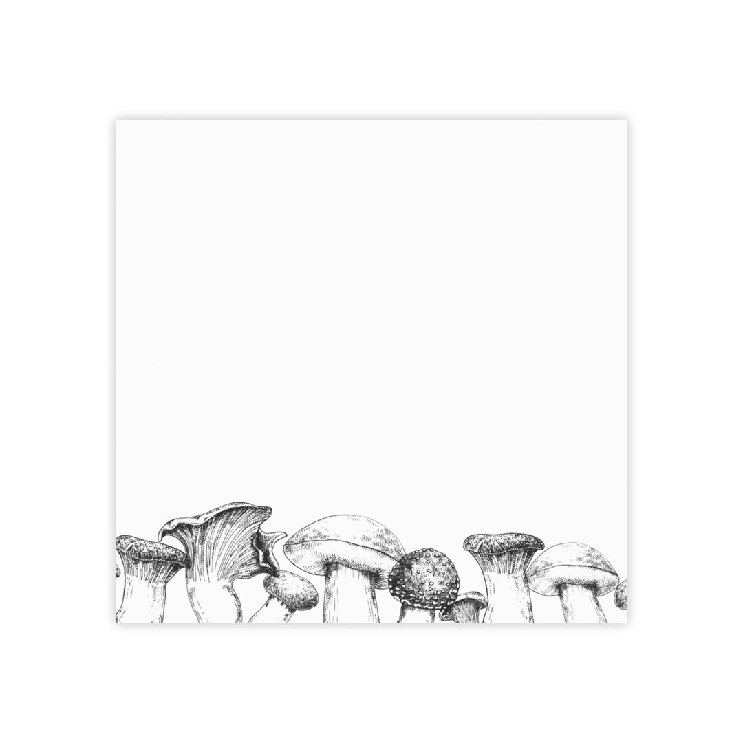Mushroom Note Pad, Post-it® Note Pads, Sticky Notes, Gift for Her ...