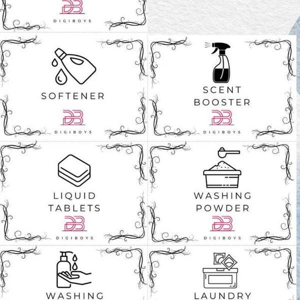 Laundry Sticker - Etsy